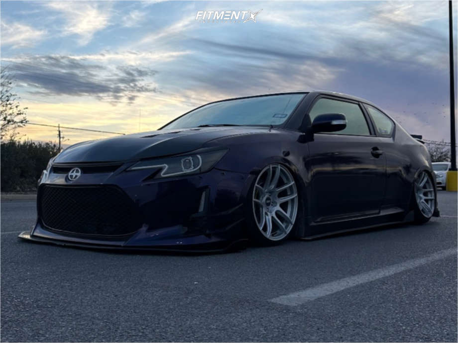 2015 Scion TC Base with 18x9.5 ESR Cs8 and Accelera 215x35 on Air ...