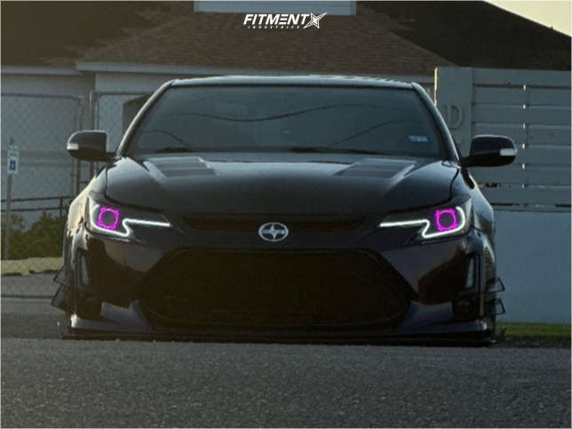 2015 Scion TC Base with 18x9.5 ESR Cs8 and Accelera 215x35 on Air ...