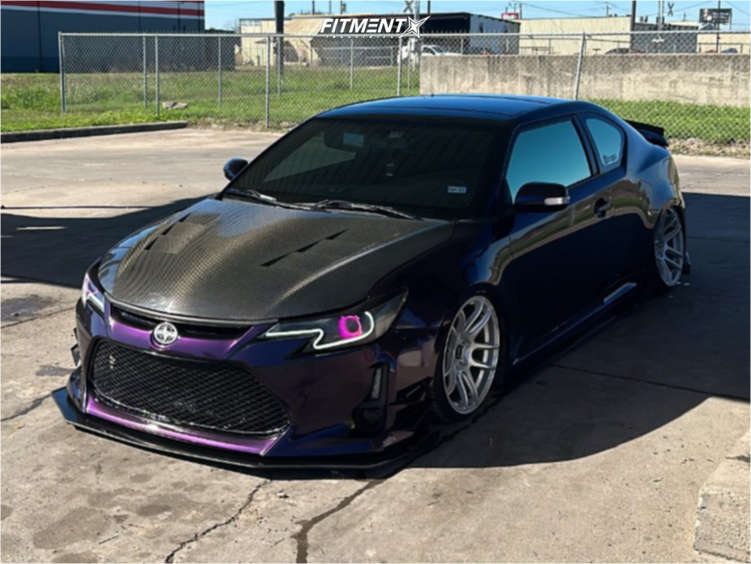 2015 Scion TC Base with 18x9.5 ESR Cs8 and Accelera 215x35 on Air ...