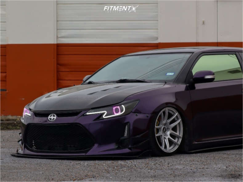 2015 Scion TC Base with 18x9.5 ESR Cs8 and Accelera 215x35 on Air ...