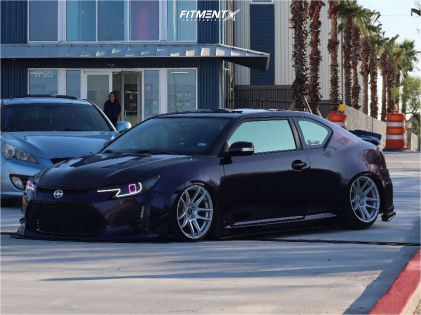 2015 Scion TC Base with 18x9.5 ESR Cs8 and Accelera 215x35 on Air ...