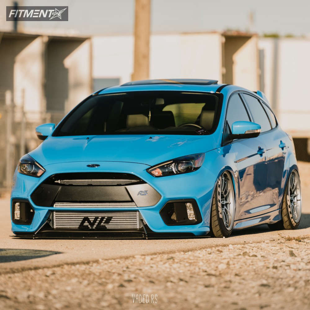 2016 Ford Focus Titanium with 18x9.5 Enkei Nt03 and Nitto 235x40 on Air ...