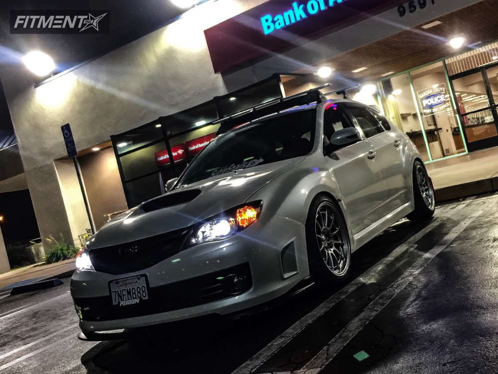 2010 Subaru WRX STI Base with 18x9.5 Enkei Nt03 and Continental 235x40 ...