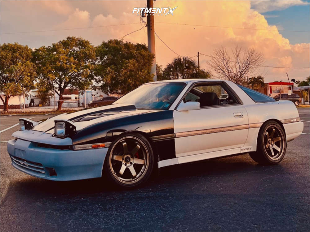 1989 Toyota Supra Turbo with 18x8.5 AVID1 Av6 and Vercelli 245x35 on ...