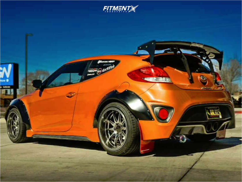 2016 Hyundai Veloster Turbo with 18x10.5 XXR 527d and Kumho 265x35 on ...