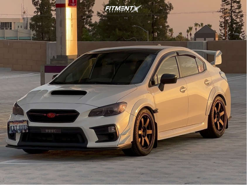 2020 Subaru WRX Base with 18x9.5 Volk Te37 Saga and Continental 265x40 ...
