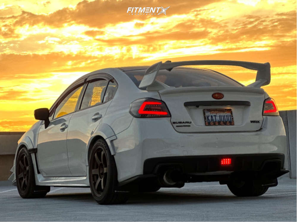 2020 Subaru WRX Base with 18x9.5 Volk Te37 Saga and Continental 265x40 ...