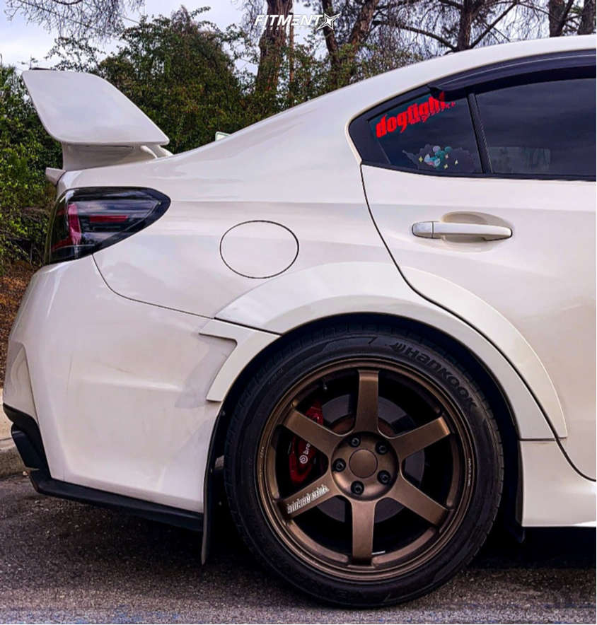 2020 Subaru WRX Base with 18x9.5 Volk Te37 Saga and Continental 265x40 ...