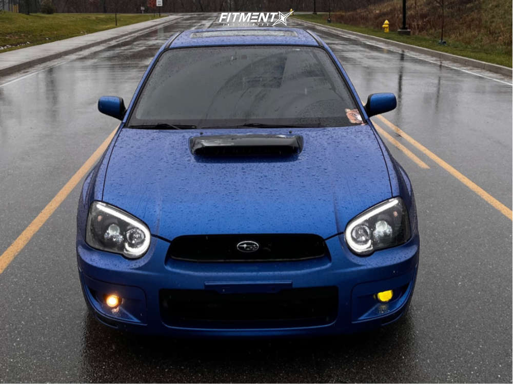 2004 Subaru Impreza WRX with 18x8.5 Vors Tr4 and Continental 225x45 on ...