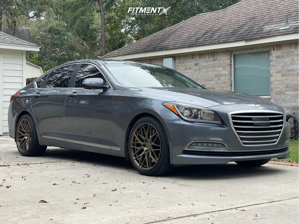 2015 Hyundai Genesis 5.0 with 19x9 F1R F103 and Michelin 245x40 on ...