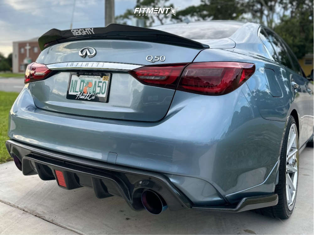 2019 INFINITI Q50 Luxe with 20x9 Ferrada Fr4 and Falken 245x35 on Stock ...
