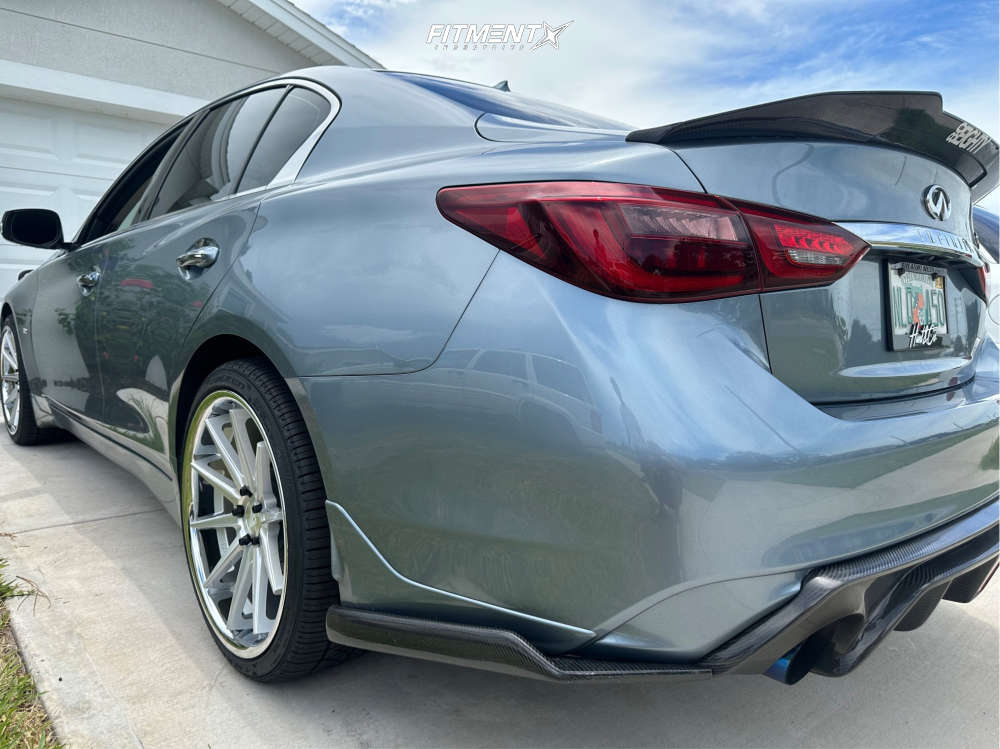 2019 INFINITI Q50 Luxe with 20x9 Ferrada Fr4 and Falken 245x35 on Stock ...