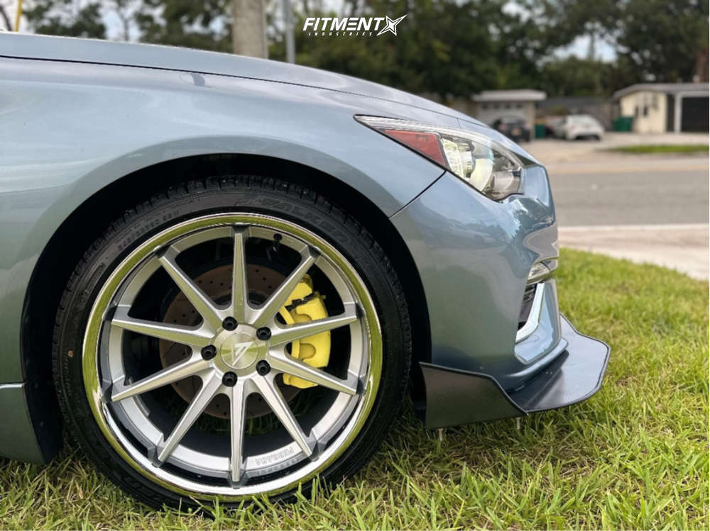 2019 INFINITI Q50 Luxe with 20x9 Ferrada Fr4 and Falken 245x35 on Stock ...