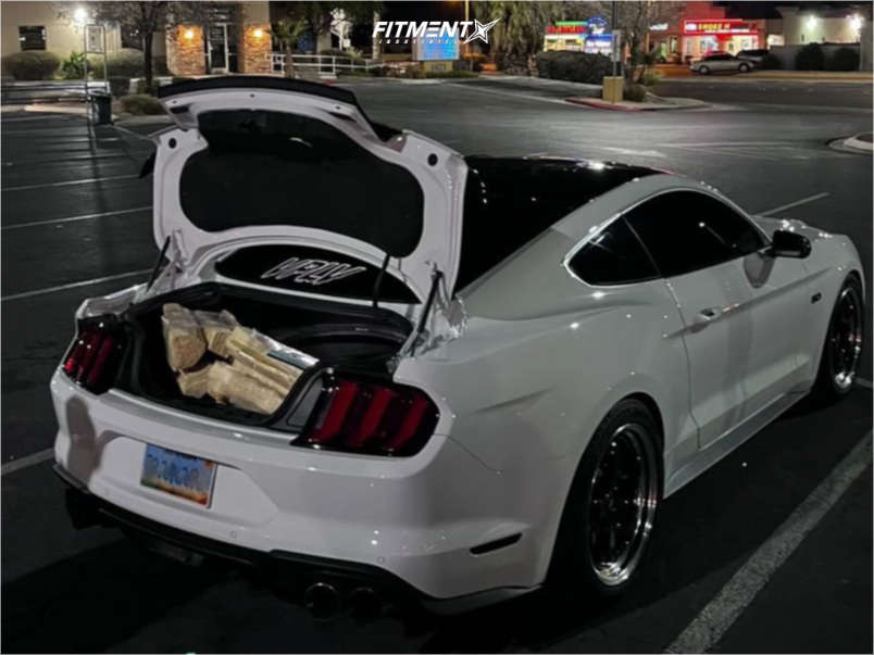 2021 Ford Mustang GT Premium with 19x9.5 SSR Professor Sp1 and ...