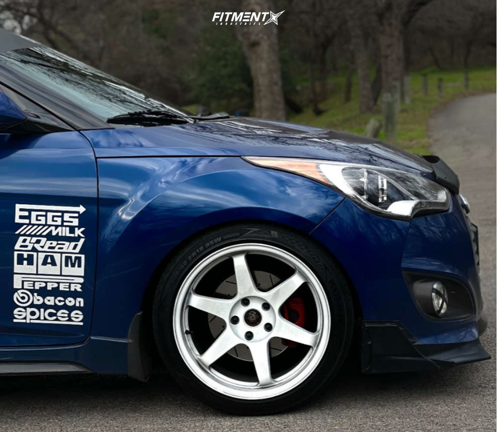 2016 Hyundai Veloster Turbo with 18x9.5 JNC Jnc014 and Kumho 235x40 on ...
