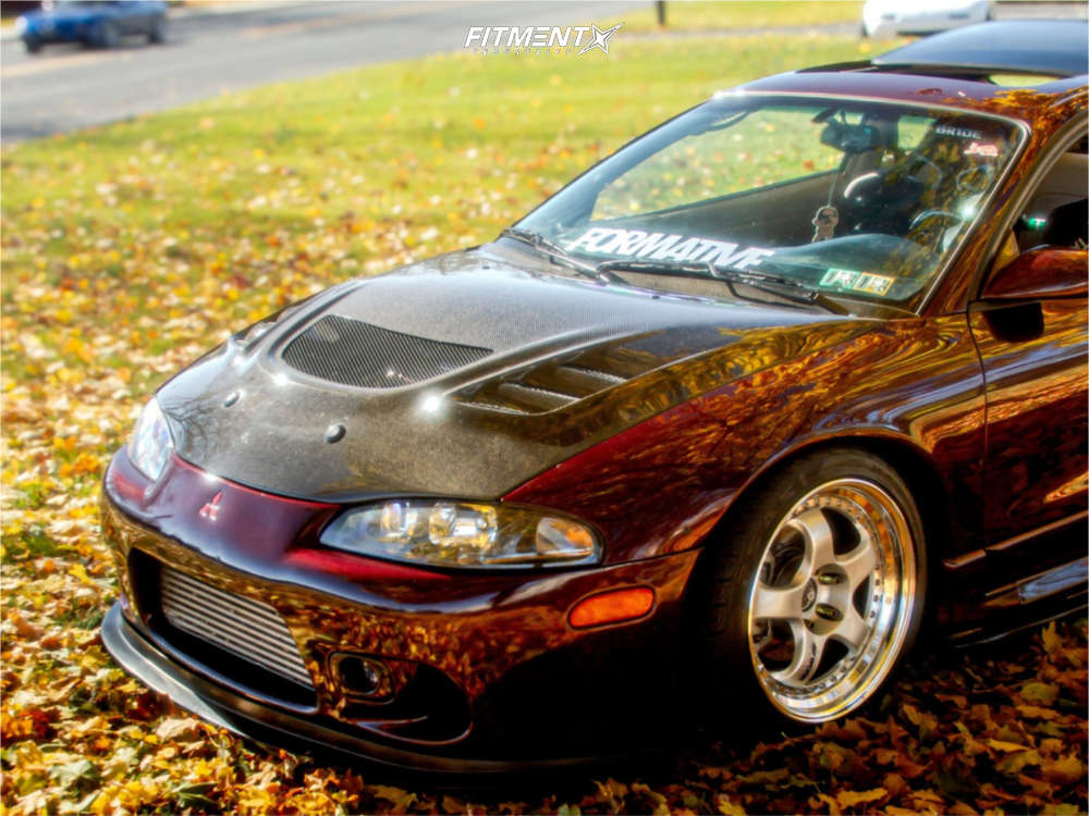 1998 Mitsubishi Eclipse GST with 18x9 Work Meister S1 3p and BFGoodrich ...