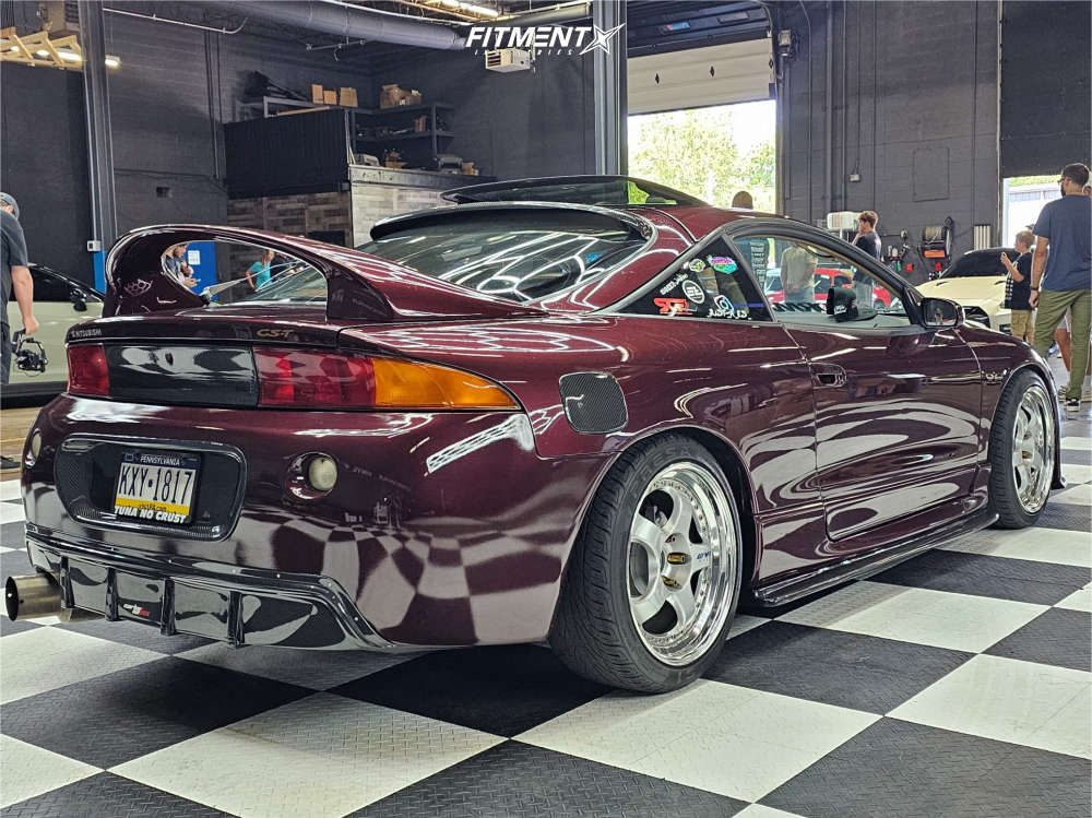 1998 Mitsubishi Eclipse GST with 18x9 Work Meister S1 3p and BFGoodrich ...
