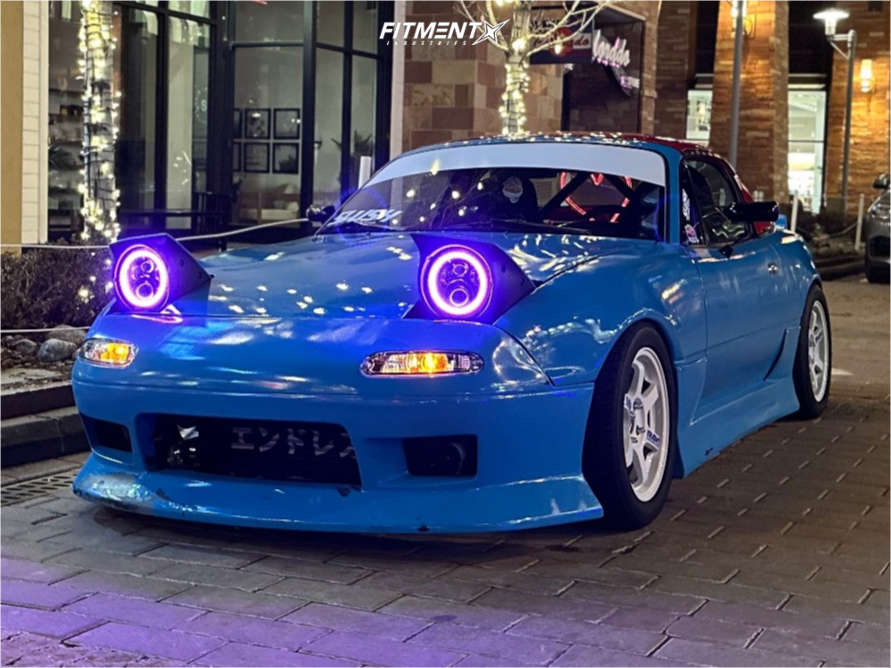 1993 Mazda Miata Base with 15x8 Volk Te37 and Nitto 205x50 on Coilovers ...