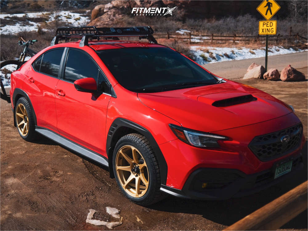 2022 Subaru WRX Premium with 18x9.5 Motegi Mr154 and Nokian 235x50 on ...