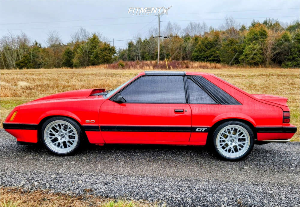 1986 Ford Mustang GT with 18x9.5 ESR Cs11 and Accelera 245x40 on ...