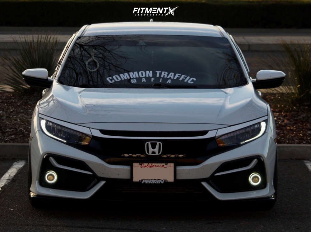 2021 Honda Civic Sport with 18x9.5 ESR Rf2 and Nitto 235x40 on ...