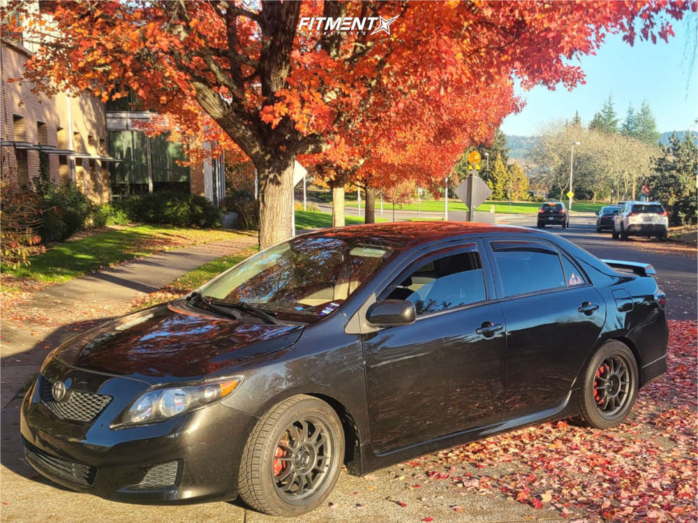 2010 Toyota Corolla LE with 17x8 Konig Hypergram and Continental 225x45 ...