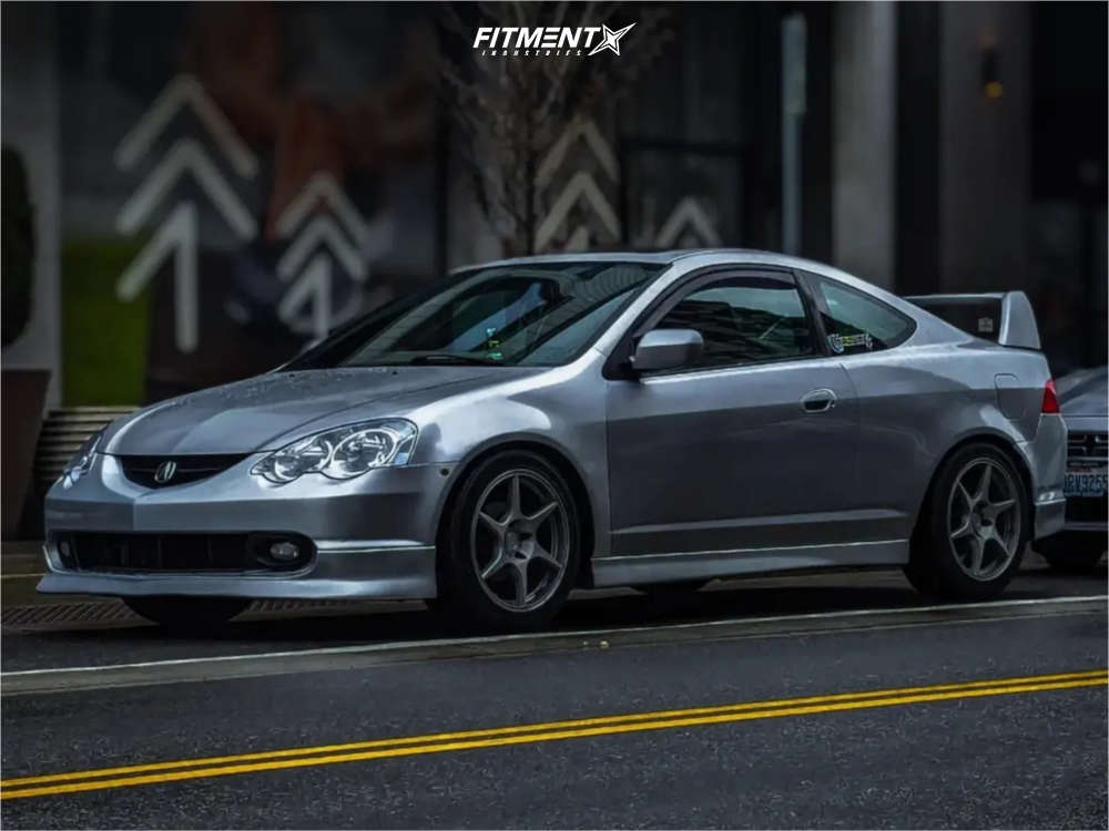 2002 Acura RSX Base with 17x8 Anovia Titan and Nitto 225x40 on Coilovers | 2902783 | Fitment ...