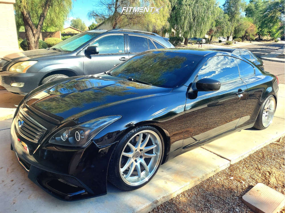 2010 INFINITI G37 Sport with 19x9.5 Aodhan DS02 and Pirelli 245x35 on ...