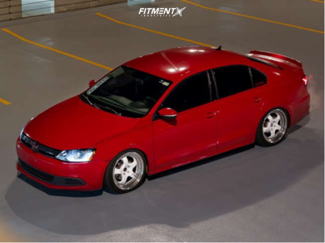 2014 Volkswagen Jetta SE with 18x8.5 Work Meister S1 3p and Vercelli ...