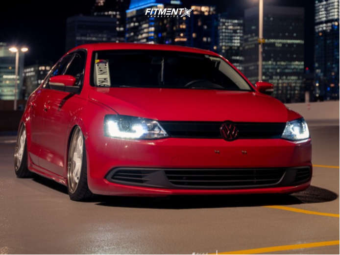 2014 Volkswagen Jetta SE with 18x8.5 Work Meister S1 3p and Vercelli ...