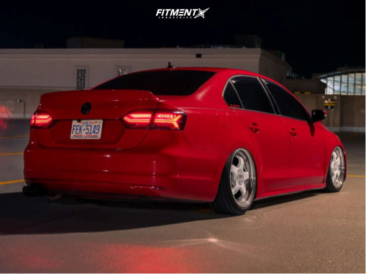 2014 Volkswagen Jetta SE with 18x8.5 Work Meister S1 3p and Vercelli ...