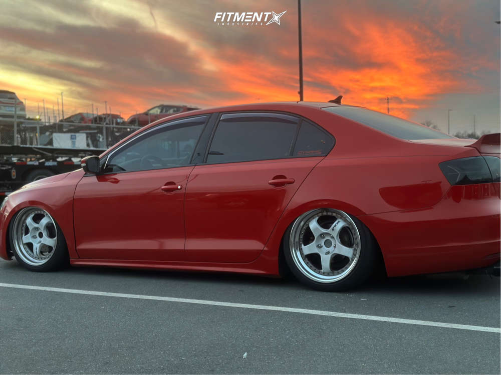 2014 Volkswagen Jetta SE with 18x8.5 Work Meister S1 3p and Vercelli ...