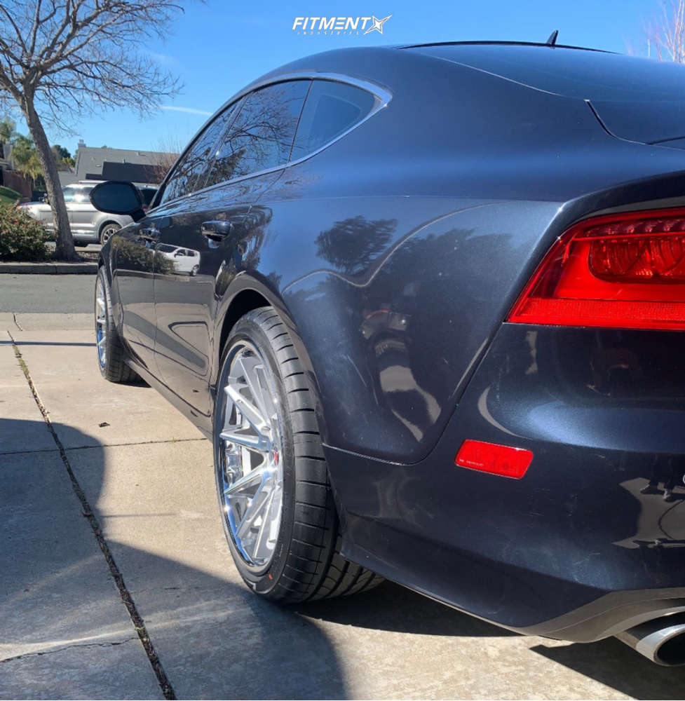 2012 Audi A7 Quattro Base with 20x10.5 Ferrada Cm2 and Atturo 275x40 on Stock Suspension ...