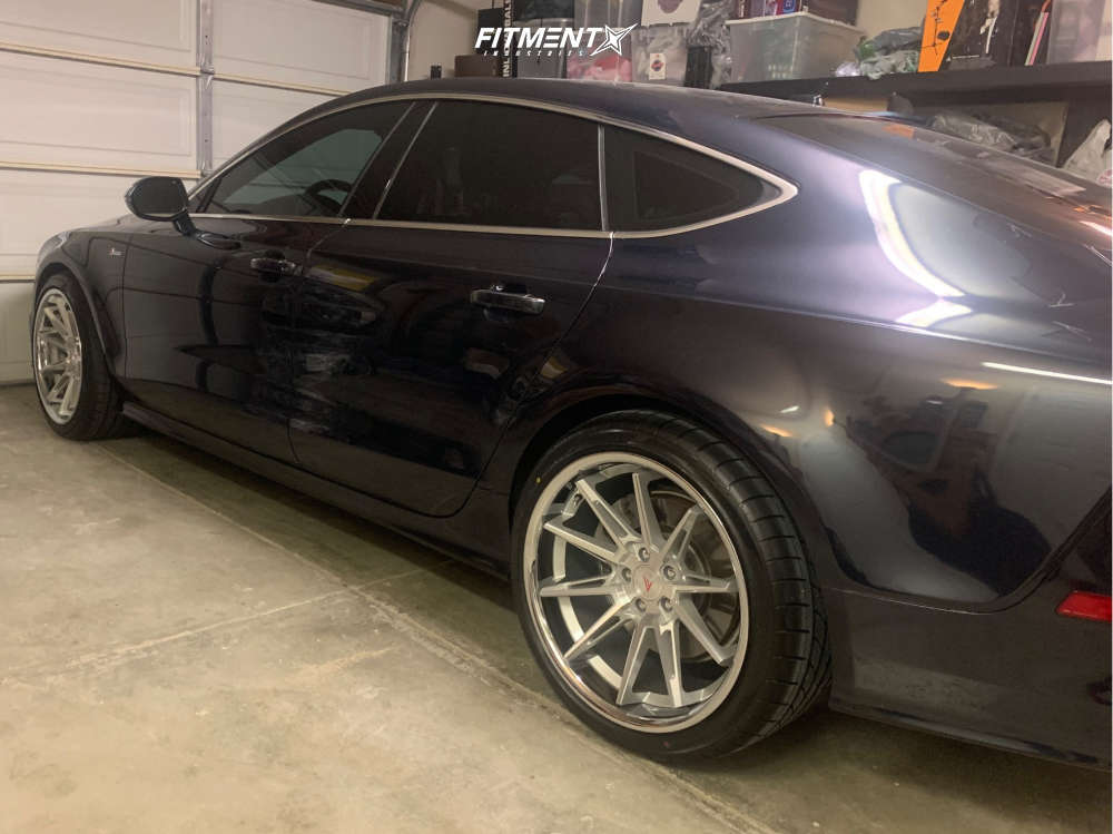 2012 Audi A7 Quattro Base with 20x10.5 Ferrada Cm2 and Atturo 275x40 on Stock Suspension ...