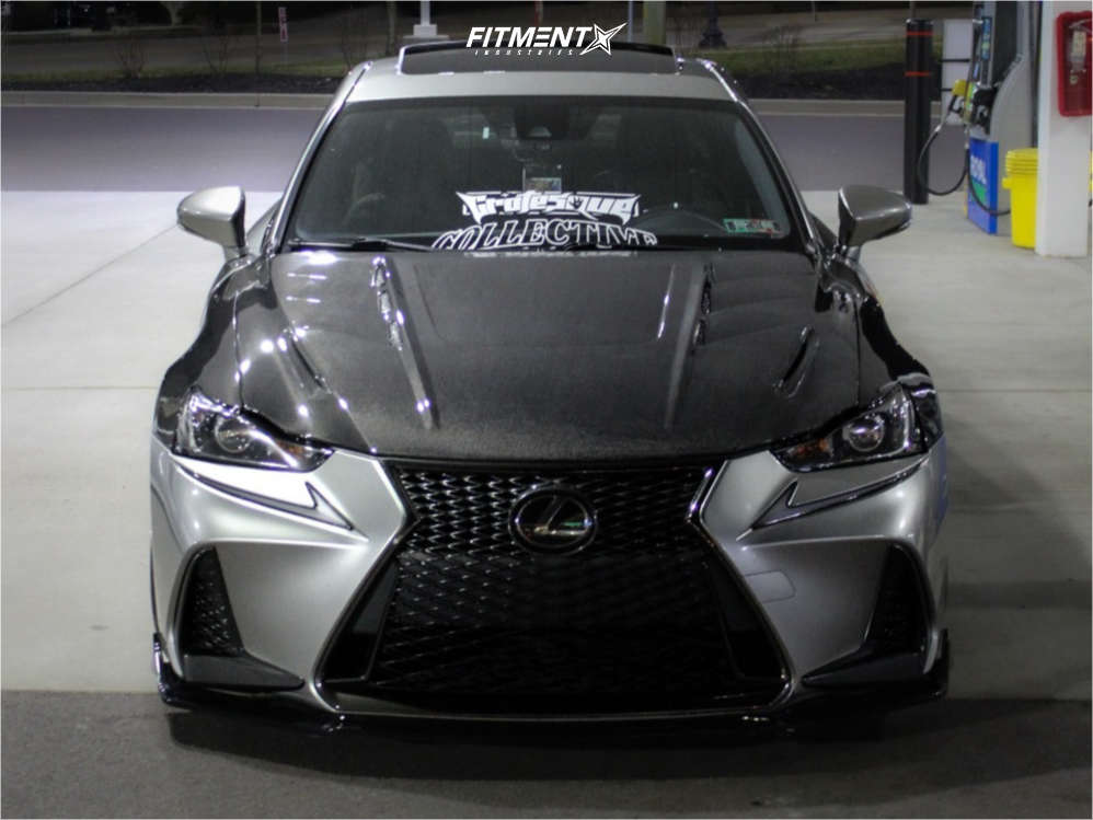 2018 Lexus IS300 F Sport with 18x9.5 Enkei Tsv and Continental 225x40 ...