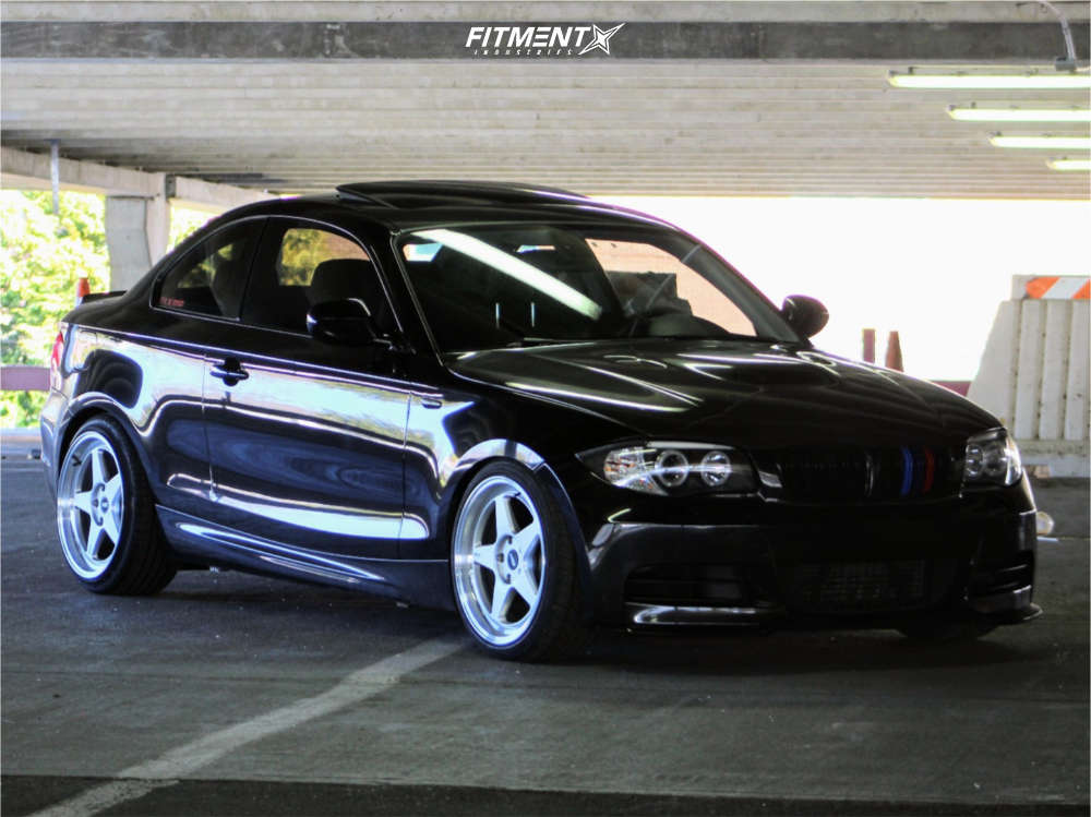 2011 BMW 135i Base with 18x8.5 ESR Cr5 and AMP 215x35 on Coilovers ...