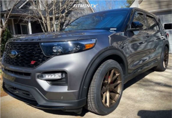 2022 Ford Explorer ST with 20x10.5 Aodhan Aff7 and Continental 295x45 ...