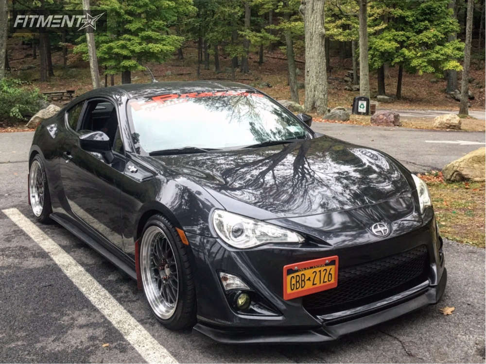 2013 Scion FR-S Base with 18x8.5 ESR Sr01 and Ohtsu 225x40 on Lowering ...