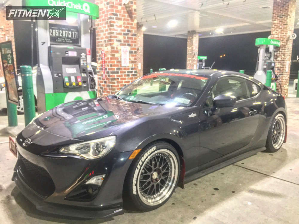 2013 Scion FR-S Base with 18x8.5 ESR Sr01 and Ohtsu 225x40 on Lowering ...