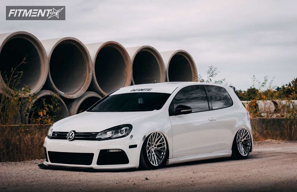 2012 Volkswagen Golf R Base with 18x9.5 WatercooledIND Sy10 and Toyo ...