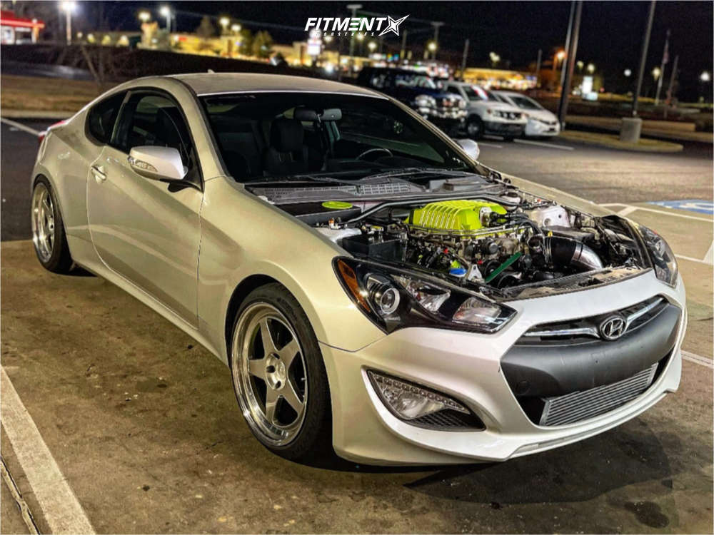 2015 Hyundai Genesis Coupe 3.8 with 19x9.5 Kansei Knp and Continental ...