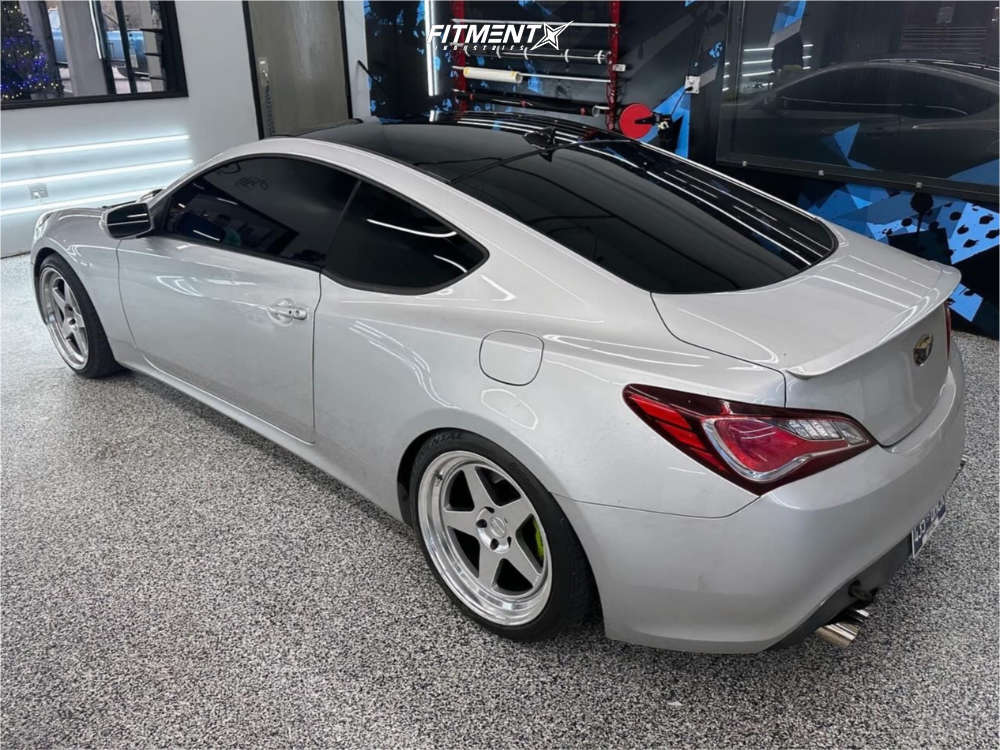 2015 Hyundai Genesis Coupe 3.8 with 19x9.5 Kansei Knp and Continental ...