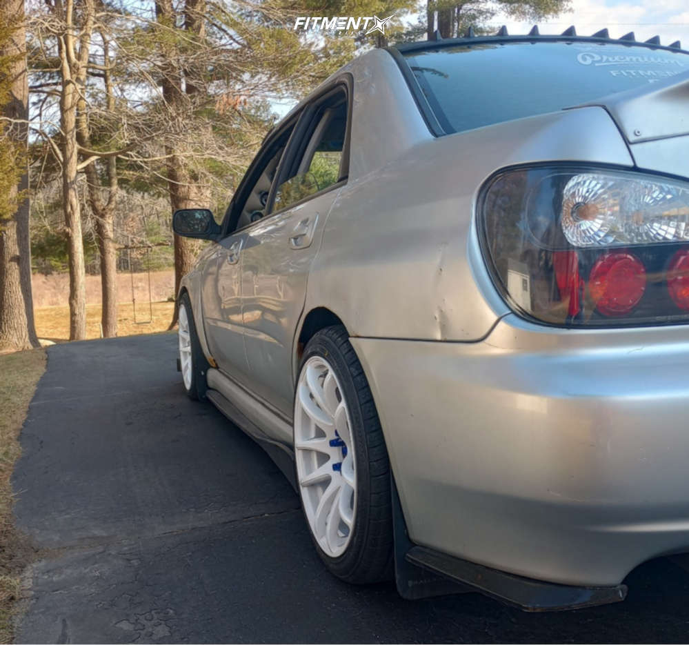 2002 Subaru Impreza WRX with 17x9 Vors Tr4 and Vercelli 235x40 on Lowering Springs | 2917116 ...