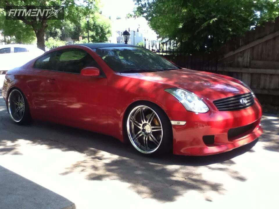 2003 INFINITI G35 Base with 20x9.5 Work Varianza and Nankang 225x35 on ...