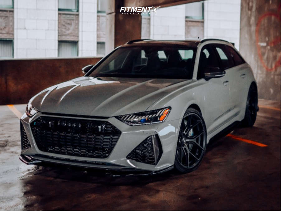 2021 Audi RS6 Avant Carbon with 22x10.5 Vossen Hf5 and Continental ...