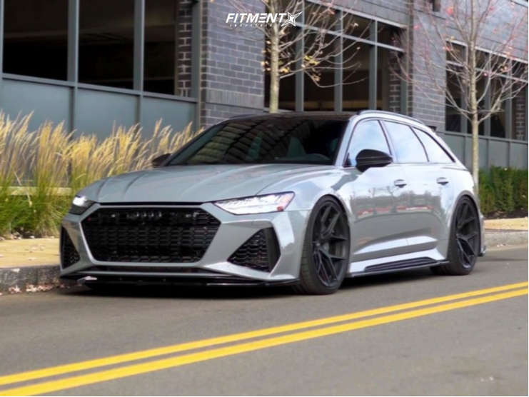 2021 Audi RS6 Avant Carbon with 22x10.5 Vossen Hf5 and Continental ...