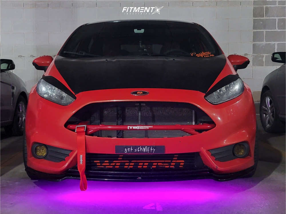 2014 Ford Fiesta ST with 17x8 Vors Tr4 and Nitto 205x40 on Lowering ...