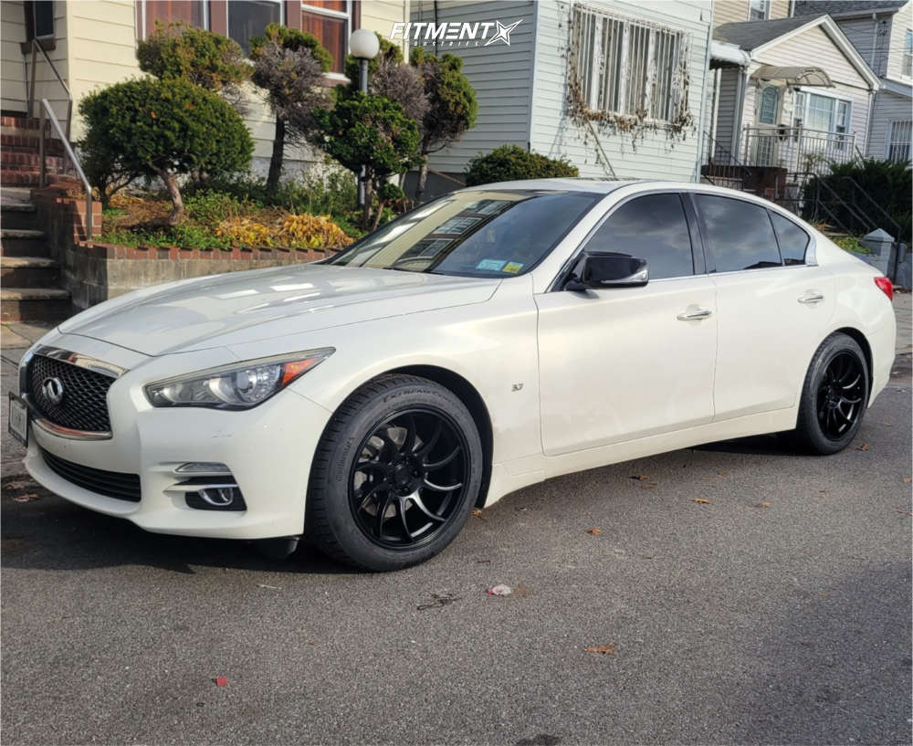 2014 INFINITI Q50 Premium with 18x9.5 Anovia Night and Continental ...