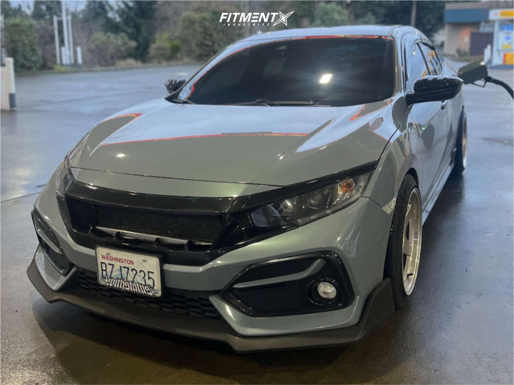 2021 Honda Civic Sport with 18x9.5 Kansei Knp and Continental 235x40 on ...