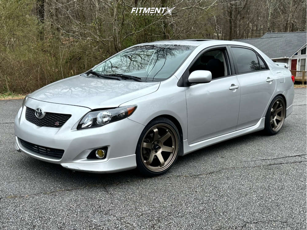 2010 Toyota Corolla S With 18x9 5 Avid1 Av6 And Vercelli 225x40 On
